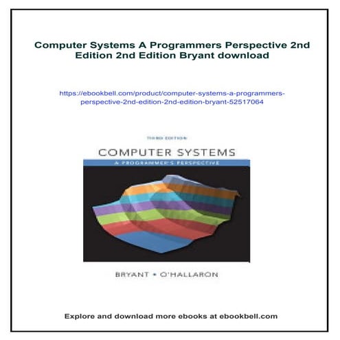 Computer Systems A Programmers Perspective 2nd Edition 2nd Edition Bryant | PDF