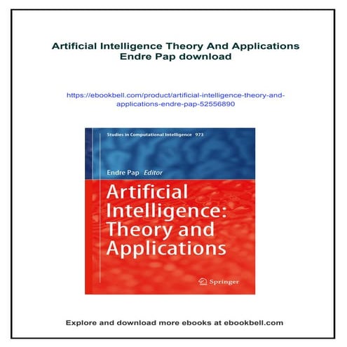 Artificial Intelligence Theory And Applications Endre Pap | PDF