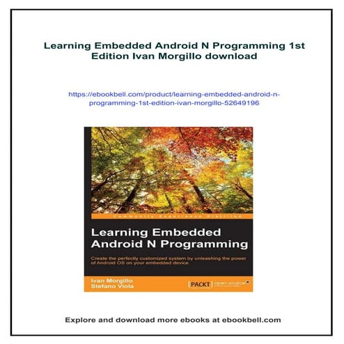 Learning Embedded Android N Programming 1st Edition Ivan Morgillo | PDF