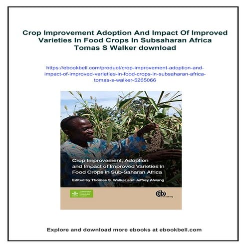 Crop variety improvement | PPT