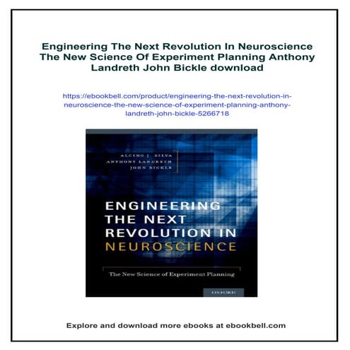 Engineering The Next Revolution In Neuroscience The New Science Of ...