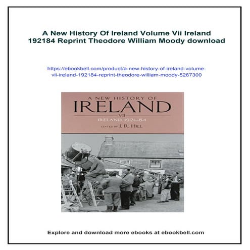 A New History Of Ireland Volume Vii Ireland 192184 Reprint Theodore ...