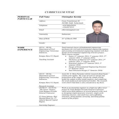 CV form | PDF