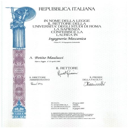 Bachelor's degree in Mechanical Engineering | PDF