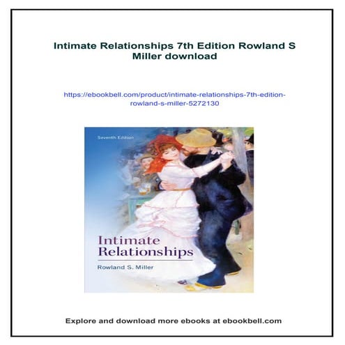 Intimate Relationships 7th Edition Rowland S Miller | PDF