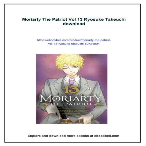Moriarty The Patriot Vol 13 Ryosuke Takeuchi | PDF
