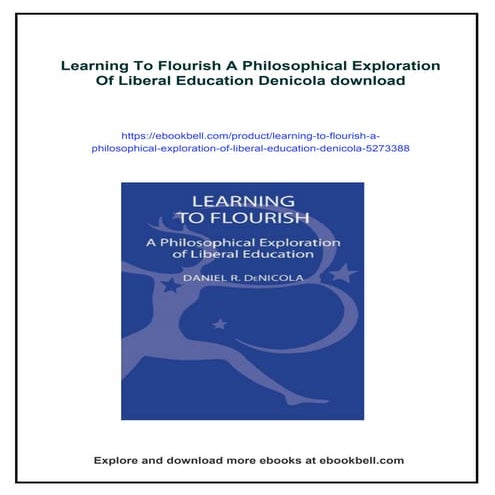 Learning To Flourish A Philosophical Exploration Of Liberal Education ...
