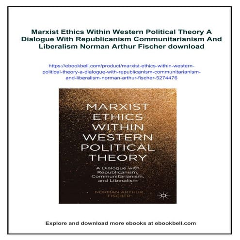 Marxist Ethics Within Western Political Theory A Dialogue With ...