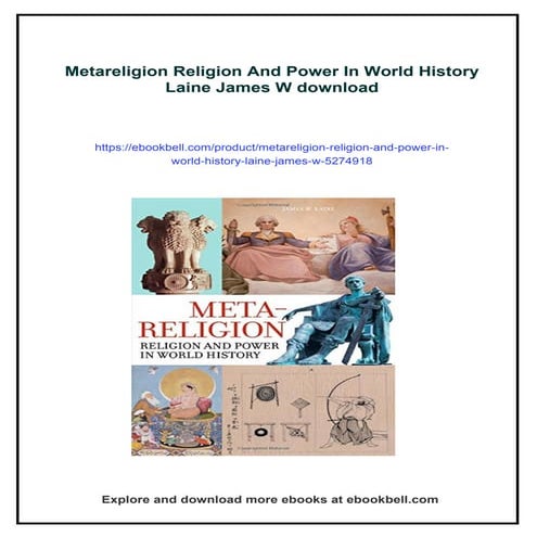 Metareligion Religion And Power In World History Laine James W | PDF