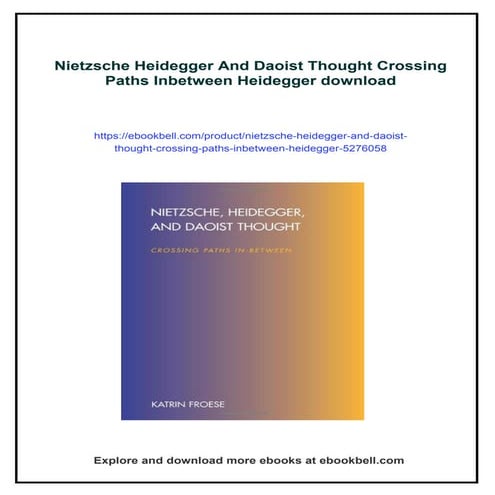Nietzsche Heidegger And Daoist Thought Crossing Paths Inbetween ...