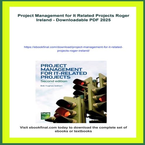 Project Management for It Related Projects Roger Ireland | PDF