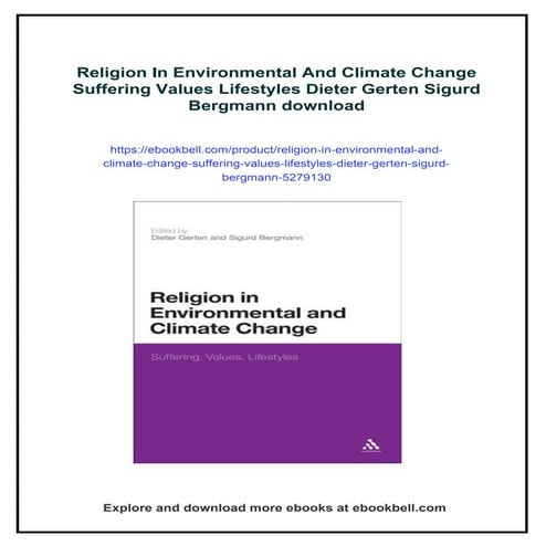 Religion In Environmental And Climate Change Suffering Values ...