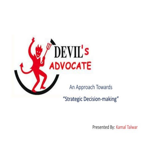 Devils Advocate | PPTX