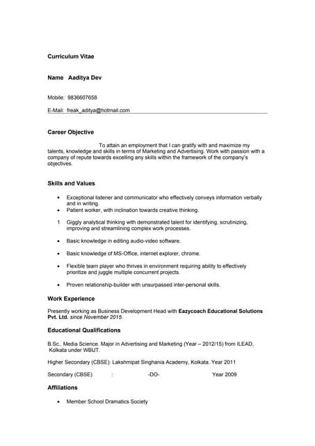 Anil Resume | PDF