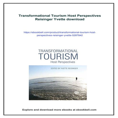 Transformational Tourism Host Perspectives Reisinger Yvette | PDF
