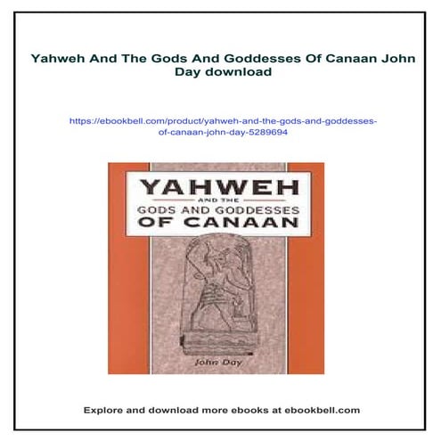 Yahweh And The Gods And Goddesses Of Canaan John Day | PDF