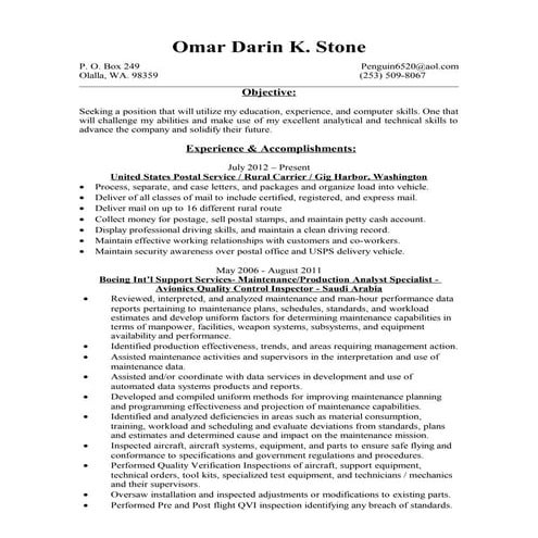 David Weber Resume | PDF