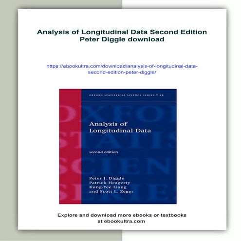 Analysis of Longitudinal Data Second Edition Peter Diggle | PDF