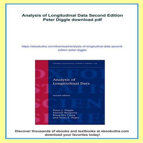 Analysis of Longitudinal Data Second Edition Peter Diggle | PDF