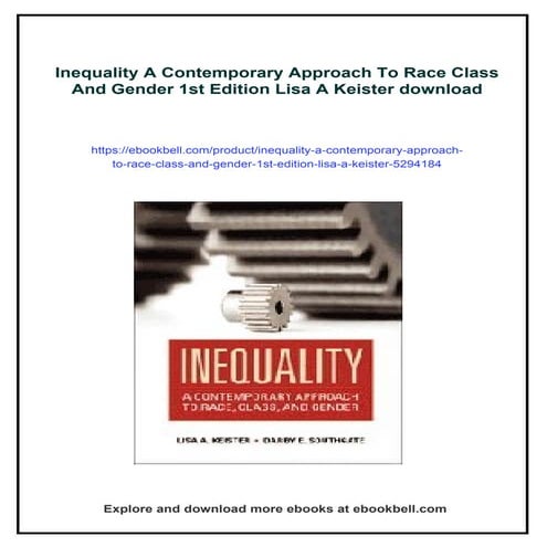 Inequality A Contemporary Approach To Race Class And Gender 1st Edition ...