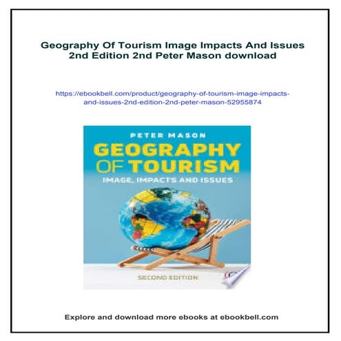 Geography Of Tourism Image Impacts And Issues 2nd Edition 2nd Peter ...