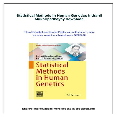 Statistical Methods In Human Genetics Indranil Mukhopadhayay | PDF