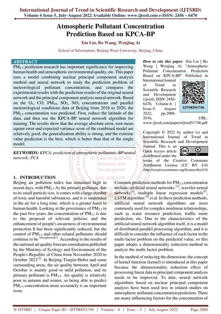 Predicting air pollution level | PPTX | Indoor Environmental Quality | Home & Garden