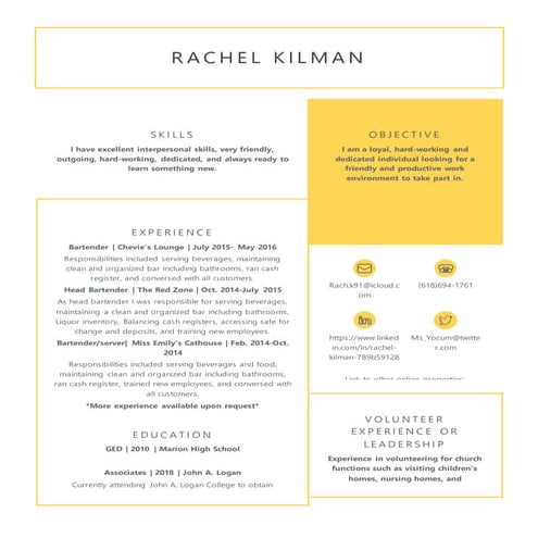 Rachel resume | DOCX