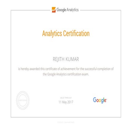 Google Partners - Analytics Certification | PDF | Computer Software and Applications | Computing