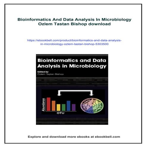 Bioinformatics And Data Analysis In Microbiology Ozlem Tastan Bishop | PDF