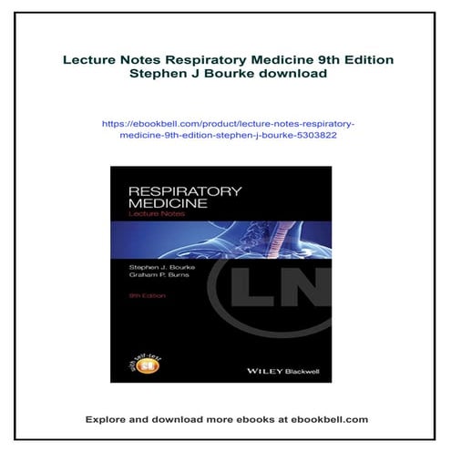 Lecture Notes Respiratory Medicine 9th Edition Stephen J Bourke | PDF