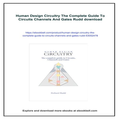 Human Design Circuitry The Complete Guide To Circuits Channels And ...
