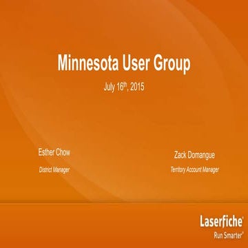 Minnesota User Group_July 2015 | PPTX