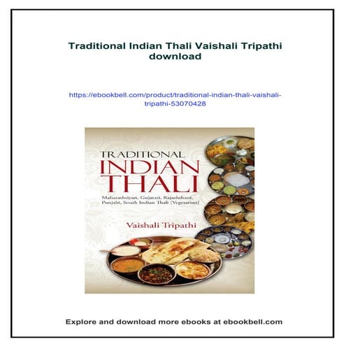 Traditional Indian Thali Vaishali Tripathi | PDF