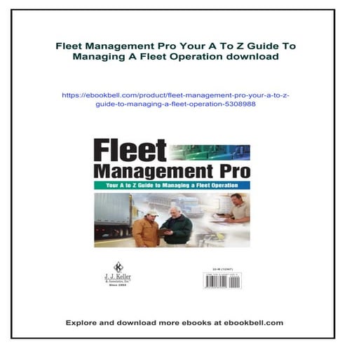 Fleet Management Pro Your A To Z Guide To Managing A Fleet Operation | PDF