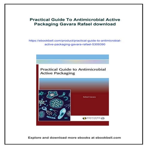 Practical Guide To Antimicrobial Active Packaging Gavara Rafael | PDF