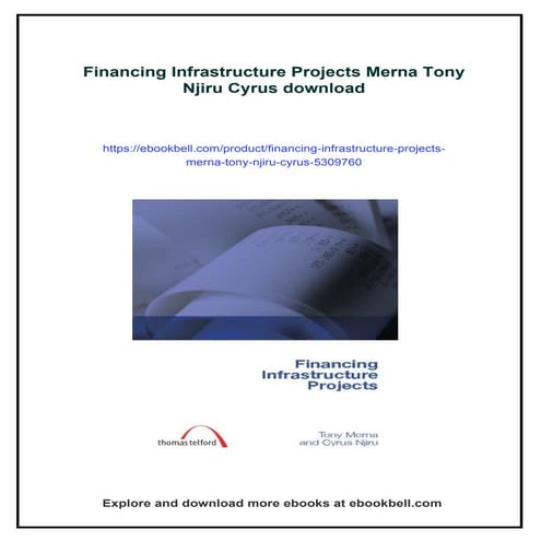 Financing Infrastructure Projects Merna Tony Njiru Cyrus | PDF