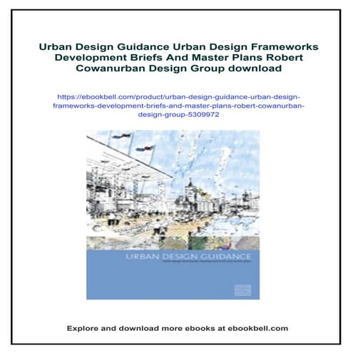 Urban Design Guidance Urban Design Frameworks Development Briefs And ...