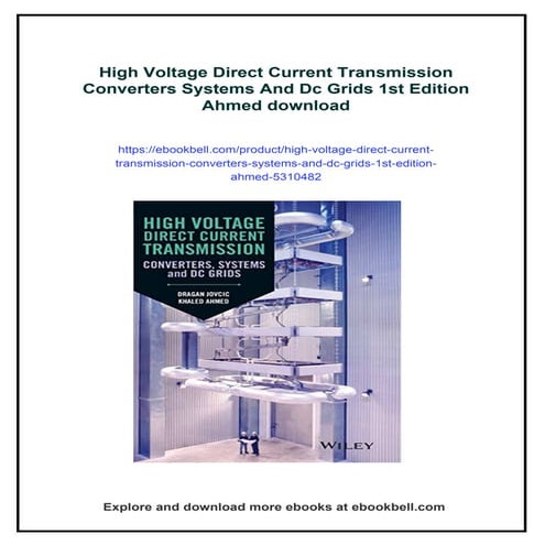 High Voltage Direct Current Transmission Converters Systems And Dc ...