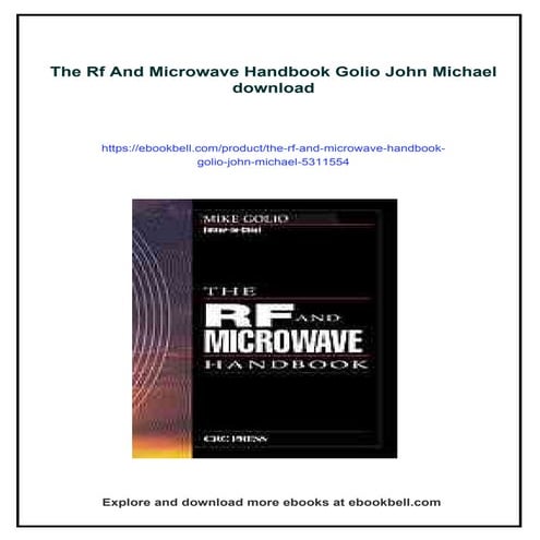 The Rf And Microwave Handbook Golio John Michael | PDF