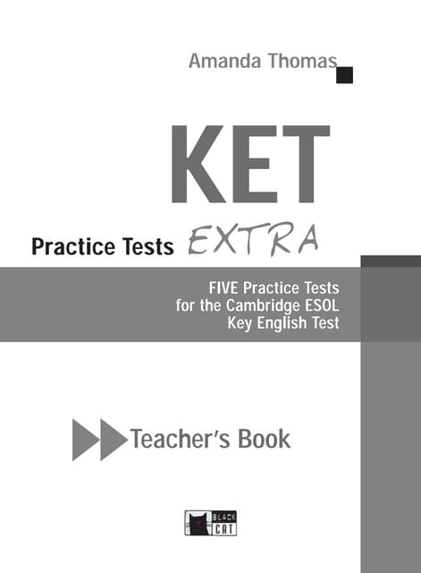 Cambridge KET 1 with answers | PDF