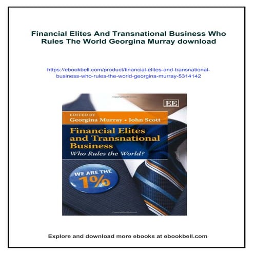 Financial Elites And Transnational Business Who Rules The World ...