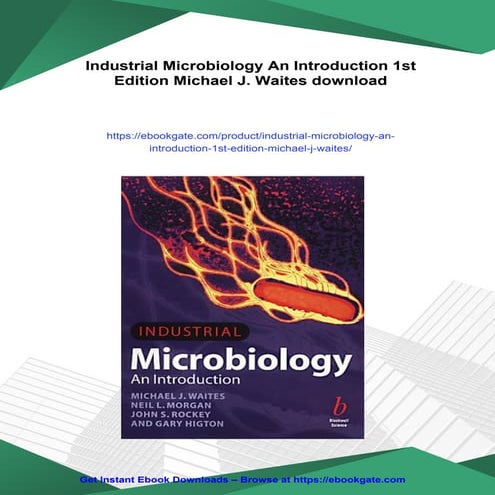 Industrial Microbiology An Introduction 1st Edition Michael J. Waites | PDF