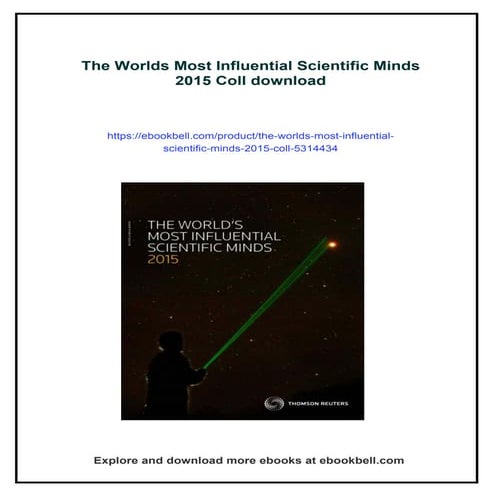 The Worlds Most Influential Scientific Minds 2015 Coll | PDF