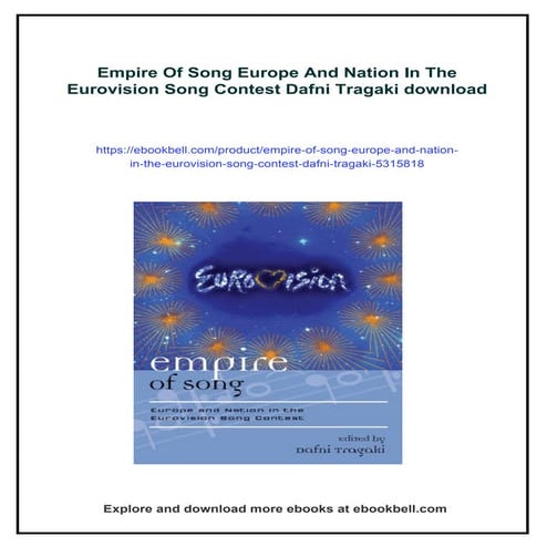 Empire Of Song Europe And Nation In The Eurovision Song Contest Dafni ...