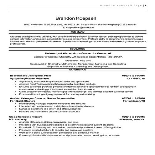 Brandon's Resume | DOCX