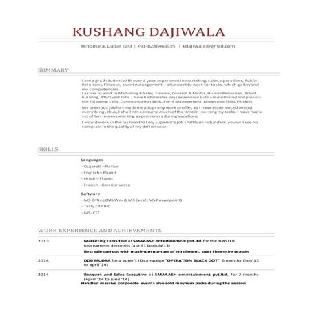 MIDHUN PRASAD RESUME | DOCX