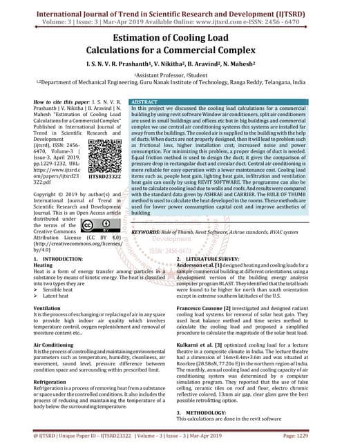 Heating & Cooling Loads Calculations and HVAC Equipment Sizing | PDF