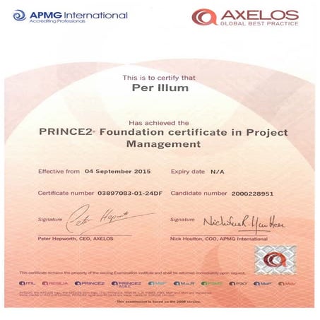 PRINCE2 CERTIFICAT | PDF