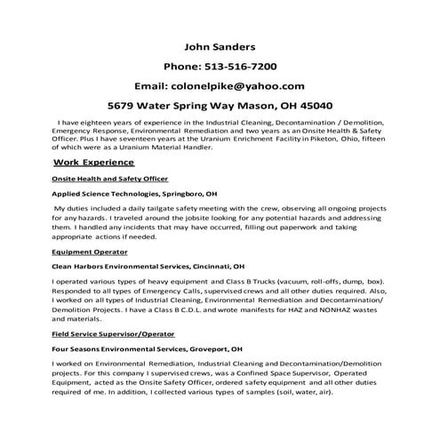 Larry Resume 01-19-16 updated | DOC